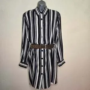 Ellen Tracy | Dresses | Linda Allard Ellen Tracy Rare 0 Silk Striped ...